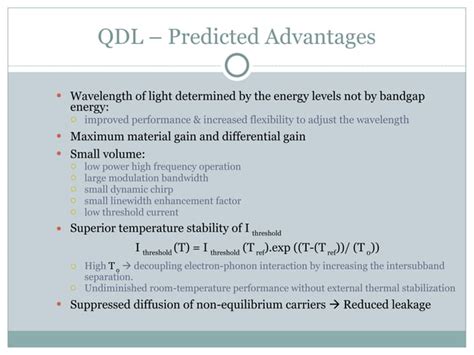 Quantum Dot Lasers Ppt