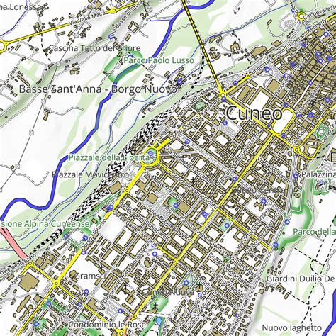 Cuneo Map By Cartago Avenza Maps