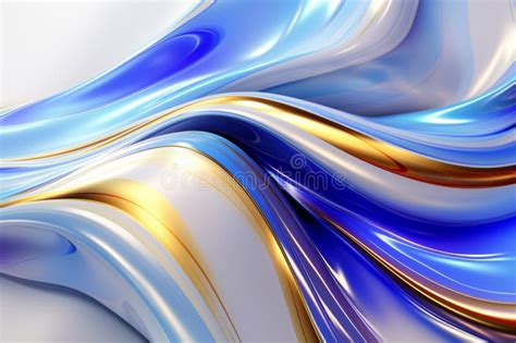 Abstract Bright 3d Volumetric Surface With Holographic Colors Foil