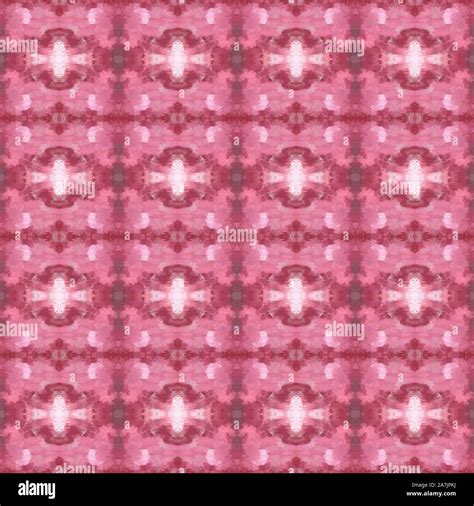 Seamless Repeating Pattern Design With Pale Violet Red Pastel Pink And Moderate Red Color Stock