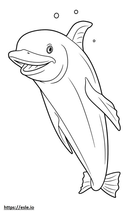 Ichthyosaurus Cute Coloring Page