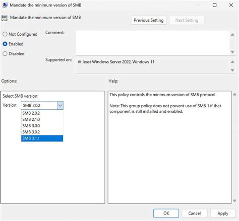 Manage Smb Dialects In Windows And Windows Server 2025 Microsoft Learn