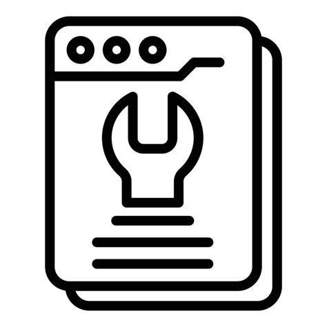 Settings Support Icon Outline Style 15904506 Vector Art At Vecteezy