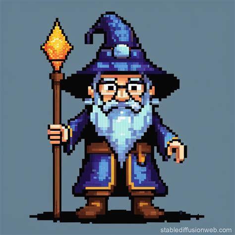 Pixel Art Wizard Stable Diffusion Online