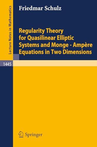 Regularity Theory For Quasilinear Elliptic Systems And Monge Ampere Equations In Two