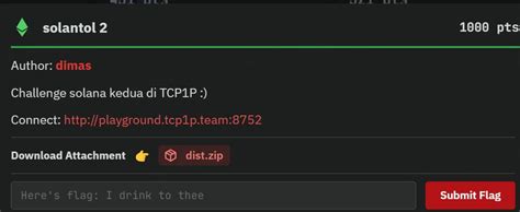 Just Adding New Solana Challenge For Testing Our Blockchain Infra In Tcp1p Special Ramadhan