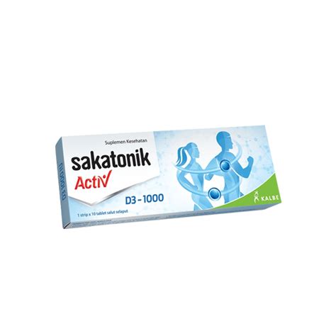 Sakatonik Activ D3 1000 Iu 10 Tablet Kegunaan Efek Samping Dosis