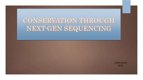 Next Generation Sequencing Ppt