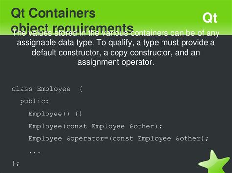 Containers Qvector Qlist Qlinkedlist Qmap Qhash Qbytearray