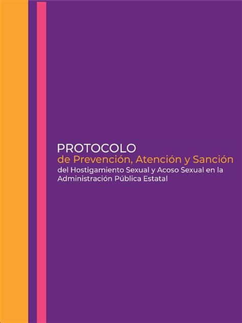 Protocolo Prevención Atención Y Sanción Del Hostigamiento Sexual Y