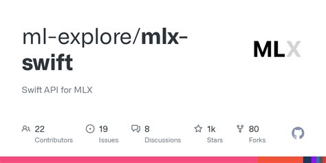 Github Ml Explore Mlx Swift Swift Api For Mlx