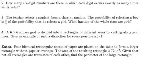 Solved How Many Six Digit Numbers Are There In Which Each Chegg Com