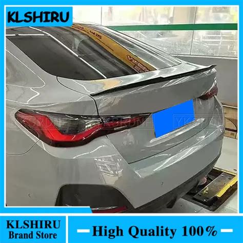 자동차 리어 트렁크 스포일러 윙 리얼 카본 파이버 드라이 카본 Bmw 4 시리즈 G26 4 도어 2020 2022