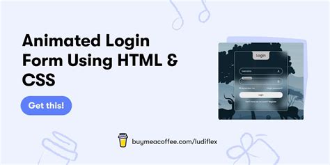 Animated Login Form Using Html And Css Buymeacoffee