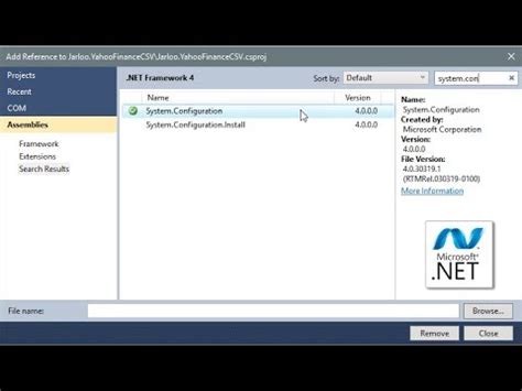 Visual Studio The Name ConfigurationManager Does Not Exist In The Current Context YouTube