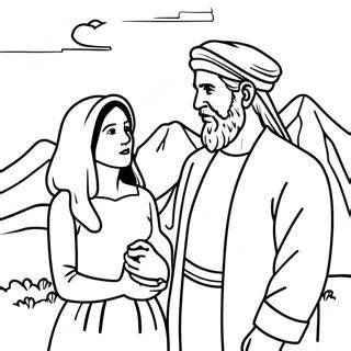 Abraham And Sarah Coloring Page Coloring Page Free Printable Pdf