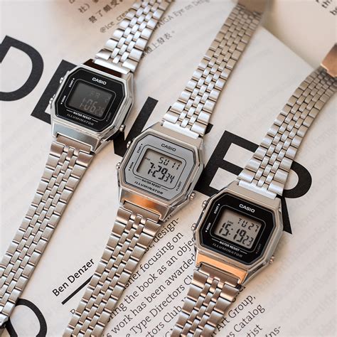 卡西欧时尚电子情侣手表小方块简约复古男女表la680wa 1b 7d 9d 虎窝淘