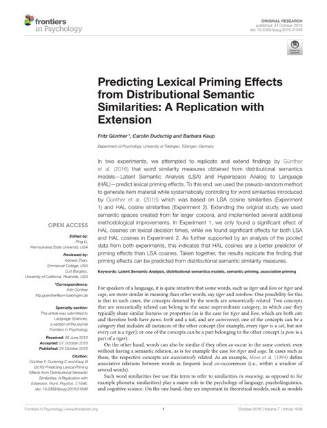 pdf predicting lexical priming effects from distributional semantic