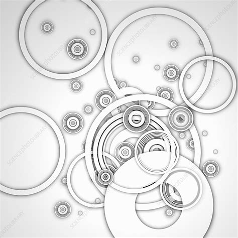 Overlapping Concentric Circle Pattern Illustration Stock Image C Science Photo
