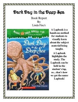 Dark Day In The Deep Sea Book Report Worksheets Magic Tree House
