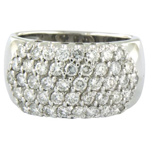 Ring With Diamond 18k White Gold For Sale At 1stdibs