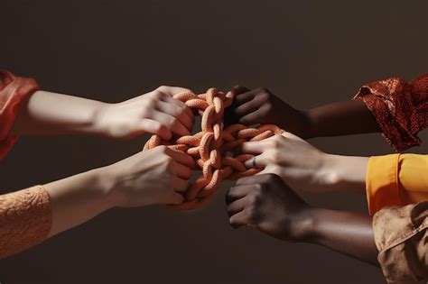 Premium Ai Image Unity Teamwork And Cooperation Illustration Generative Ai