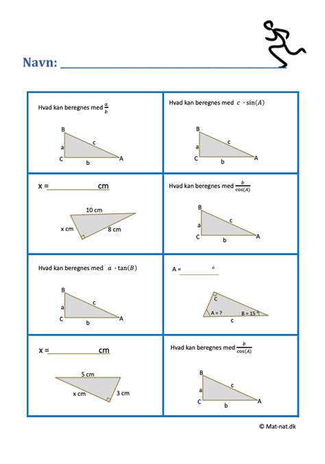 Pythagoras Og Trigonometri Regnestafet Mat Nat Dk