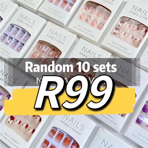 Clearance Sale Press On Nail 10 For R99 Different Styles