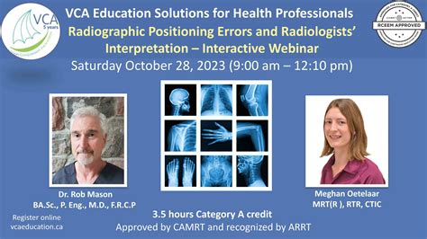 Radiography Positioning Errors And Radiologists Interpretations Live Webinar Vca Education