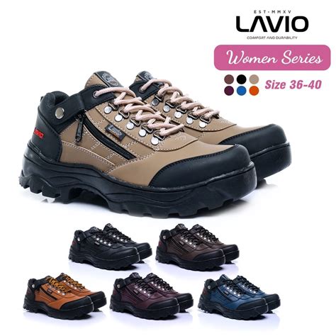 Jual Sepatu Safety Wanita Ujung Besi Keren Kerja Proyek Original Lavio