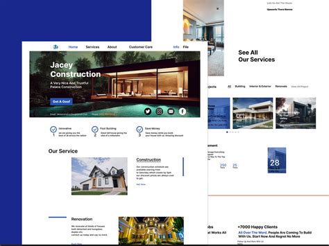 landing page of a building construction website by nwangwu johnpaul on