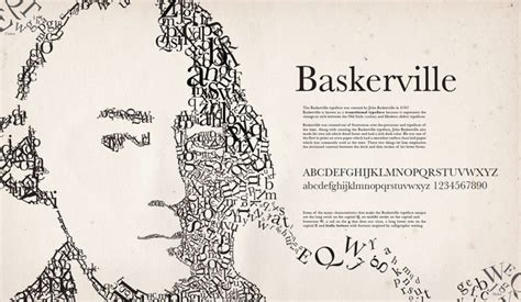Baskerville John Baskerville 1757 Transitional Typeface Poster Typography Poster Typographic