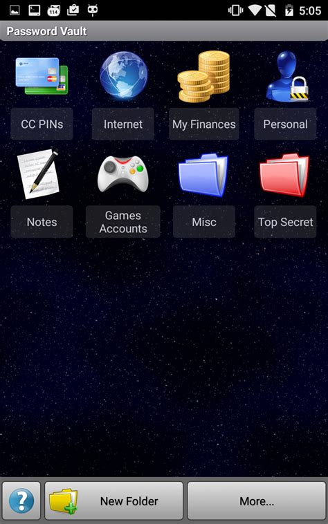 Secret Space Encryptor Screenshot List