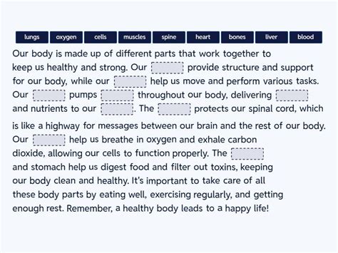 Organs Complete The Sentence Organs Complete The Sentence