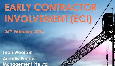 Early Contractor Involvement Eci