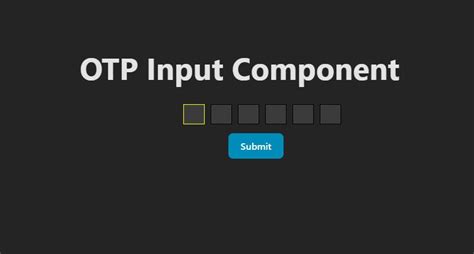 Completed Reactjs Coding Challenge For Otp Input Kuldeep Chouhan