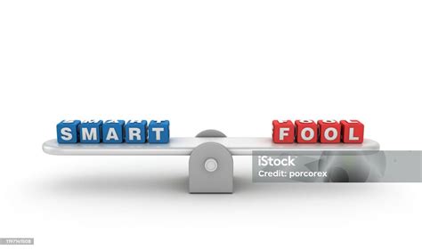 스마트 바보 버즈 워드 큐브와 시소 3d 렌더링 바보에 대한 스톡 사진 및 기타 이미지 바보 지력 3차원 형태 Istock
