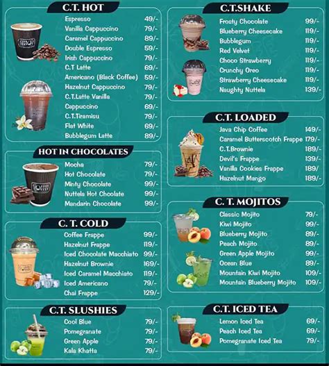 Menu Of Coffee Toee Nalasopara Mumbai