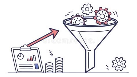 Data Funnel Chart Marketing Analysis And Conversion Process Vector Design Generative Ai Stock