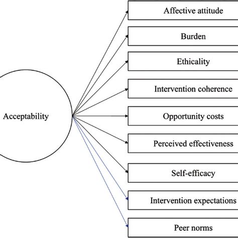 Theoretical Framework Of Acceptability This Figure Depicts The Seven