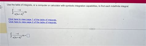 solved use the table of integrals or a computer or