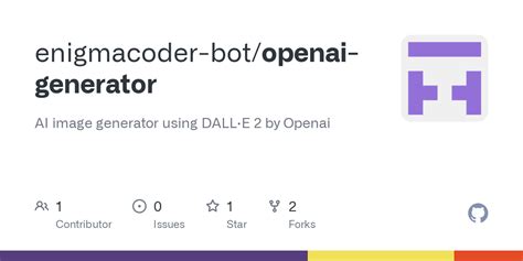 Github Enigmacoder Botopenai Generator Ai Image Generator Using