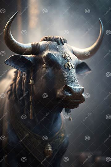 Nandi: the Divine Bull and Steadfast Companion of Lord Shiva Stock Illustration - Illustration ...