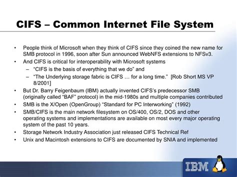 Ppt Samba Cifs And Linux Network Filesystems Powerpoint Presentation