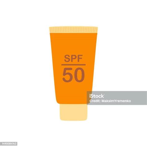 만화 자외선 차단제 또는 로션은 흰색 배경에 격리되어 있습니다 건강한 생활방식에 대한 스톡 벡터 아트 및 기타 이미지 건강한