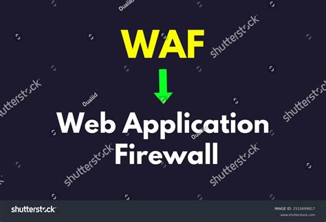 Waf Meaning Web Application Firewall Stock Illustration 2510699817