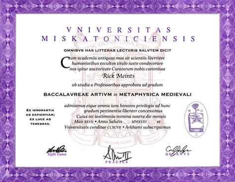 Backer Update Download Your Degrees And Graduate Miskatonic