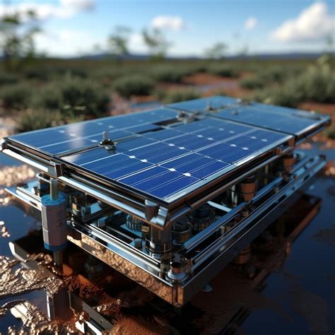 Premium Ai Image A Solar Panel That Is On A Vehicle