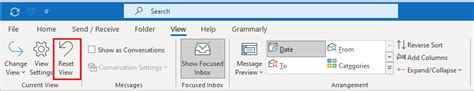Outlook Inbox View Changed Itself Heres How To Get Default View