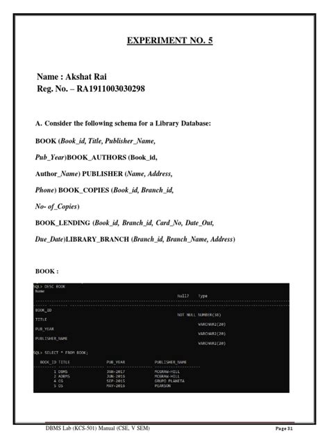Dbms Lab 5 Akshat Rai 298 Pdf